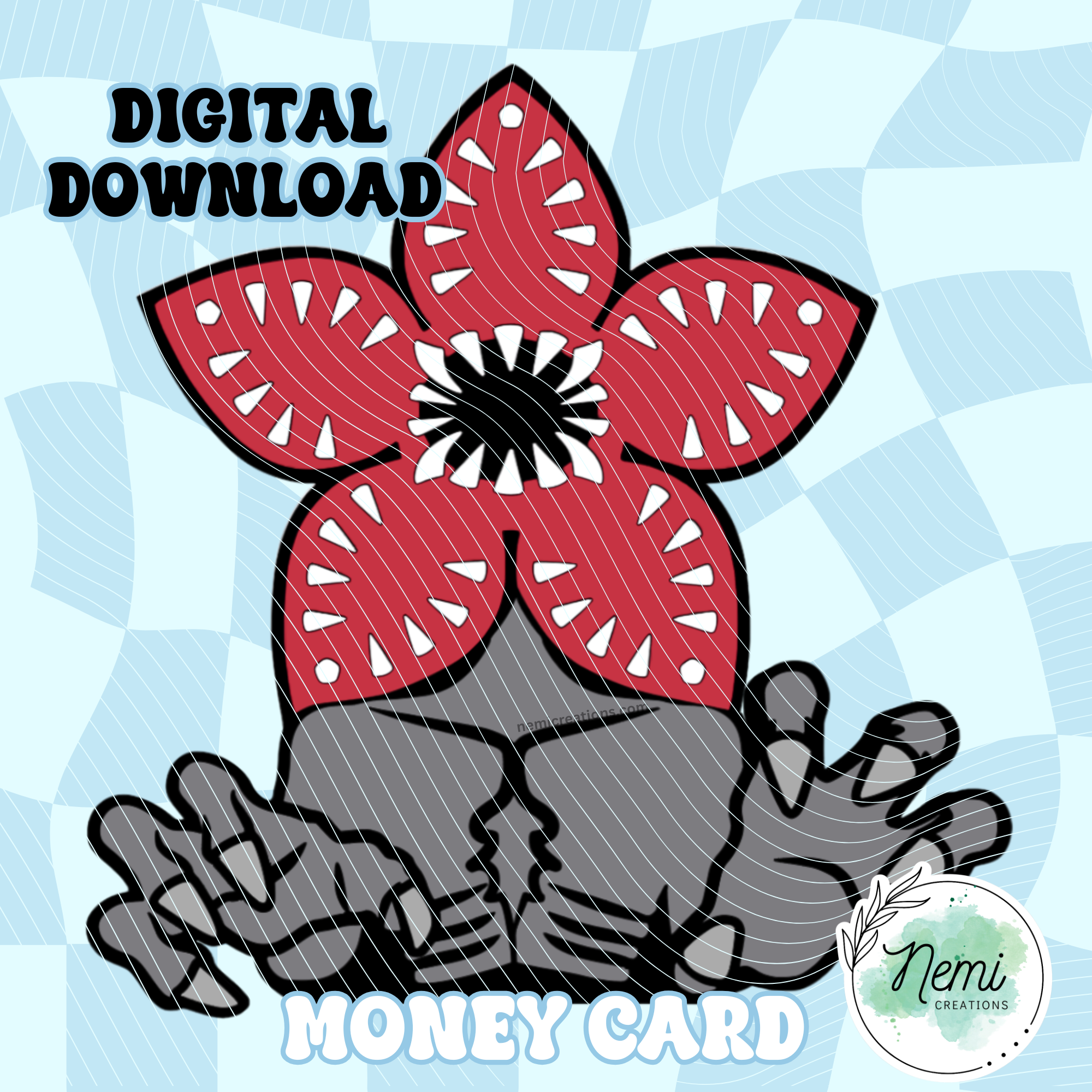 The Monster Money Card DIGITAL SVG FILES – Nemi Creations