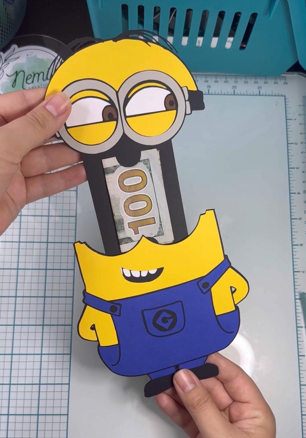 Minion Money Card DIGITAL SVG FILES – Nemi Creations